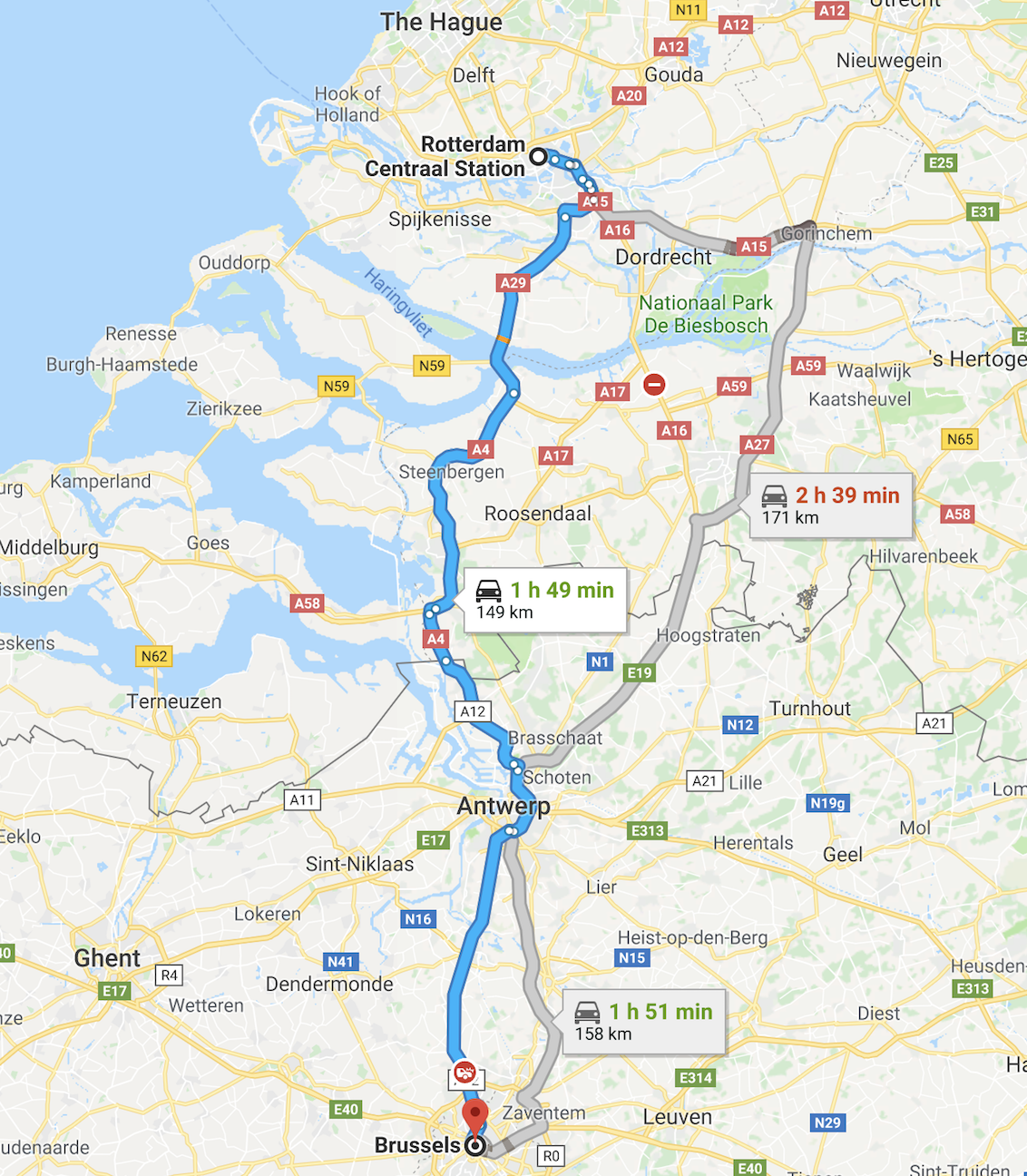 JAYNE'S BLOG: Overland Europe Trip 2018 :Rotterdam To Brussels