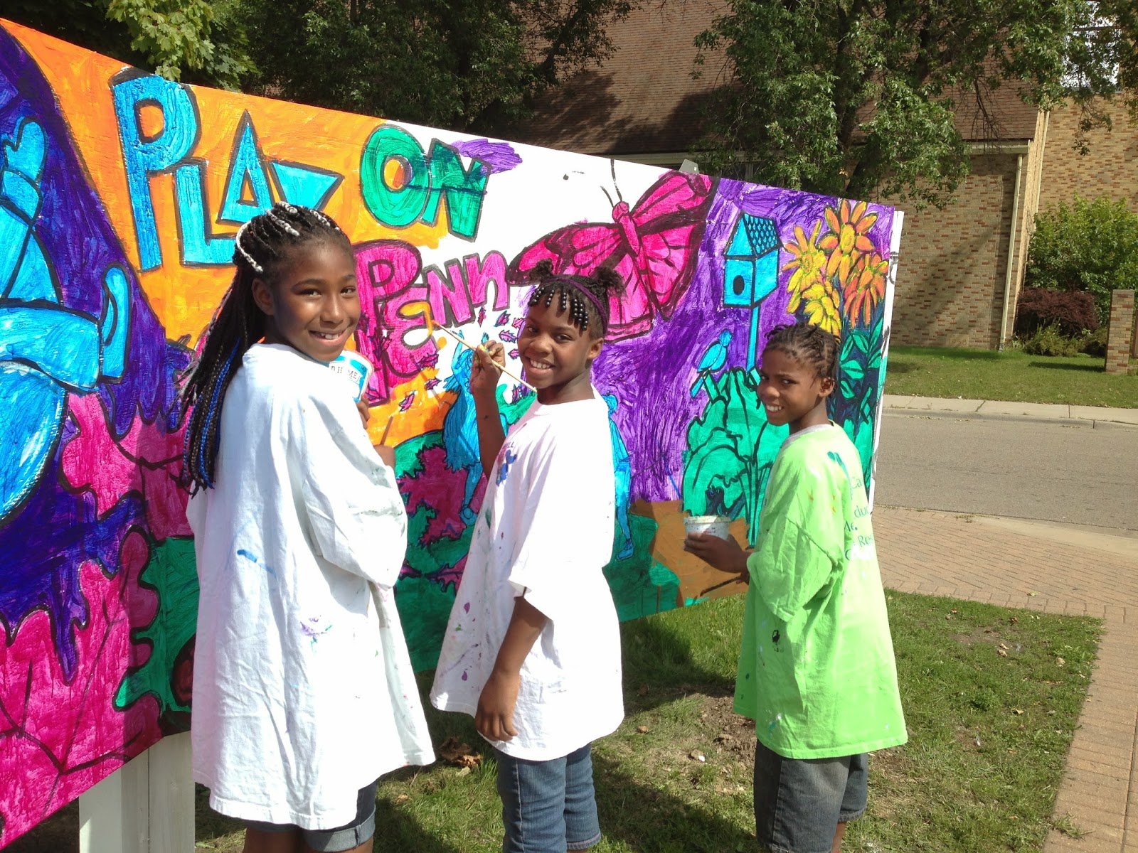 Murals by Melodee Strong: Play on Penn/ Open Streets Mural Project!