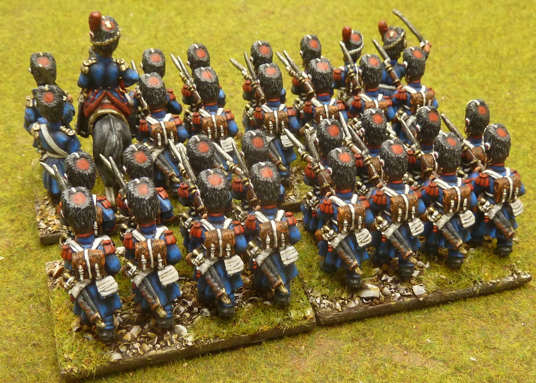 Lace 'n Big Hats: 28mm Napoleonic French Imperial Guard a Pied charging ...