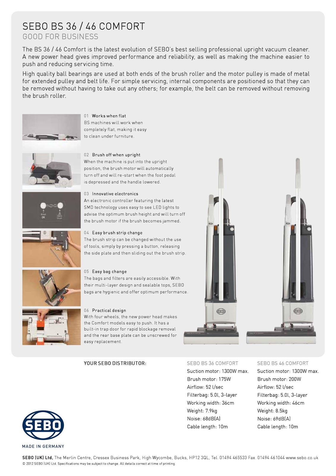 Sebo BS 36&46 Comfort 2014