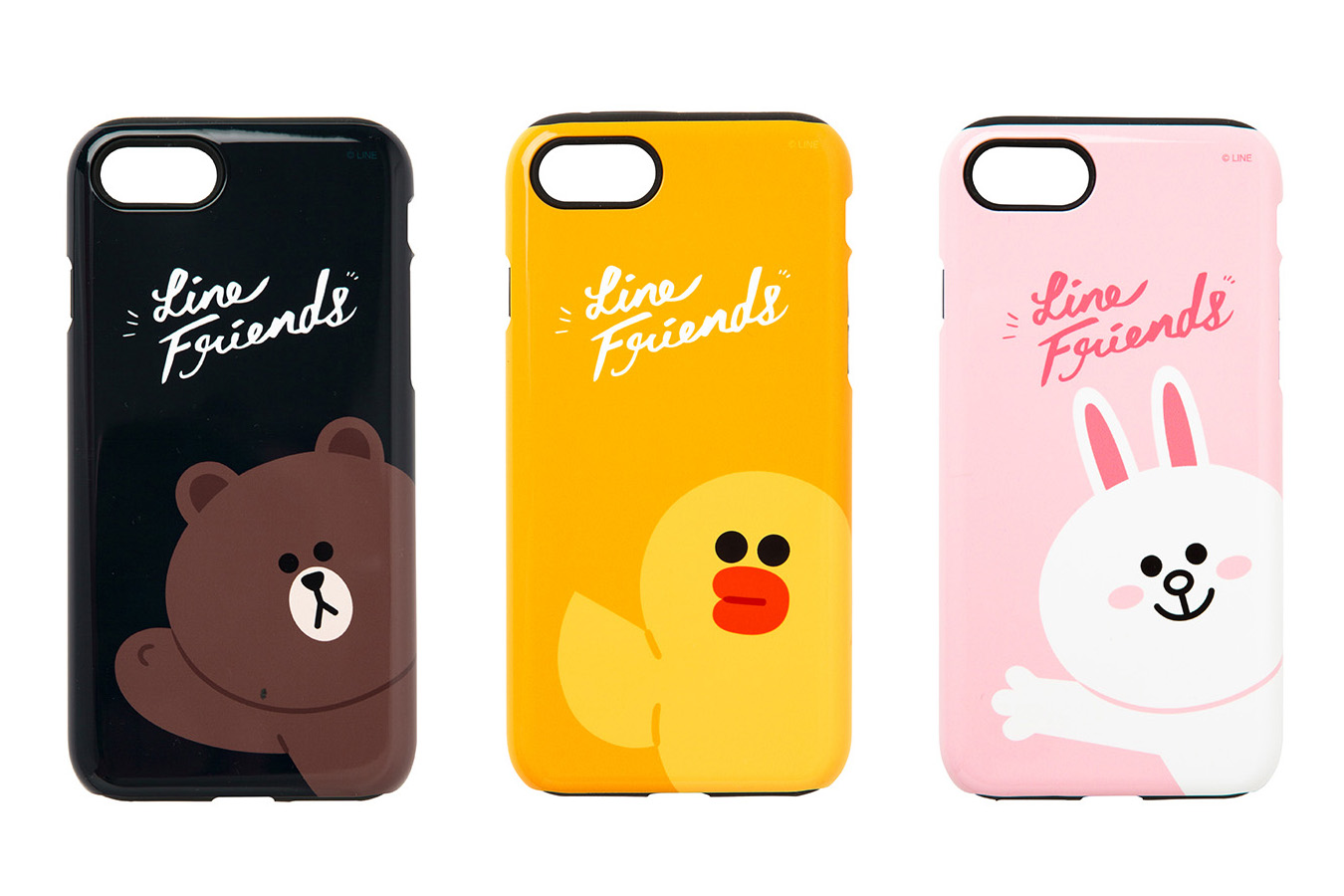 LINE FRIENDS Character Guard Up Glossy Case Cover For Apple iPhone 7 / ...