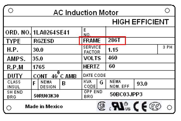 Science and Engineering: Motor Nameplate - Meaning and details