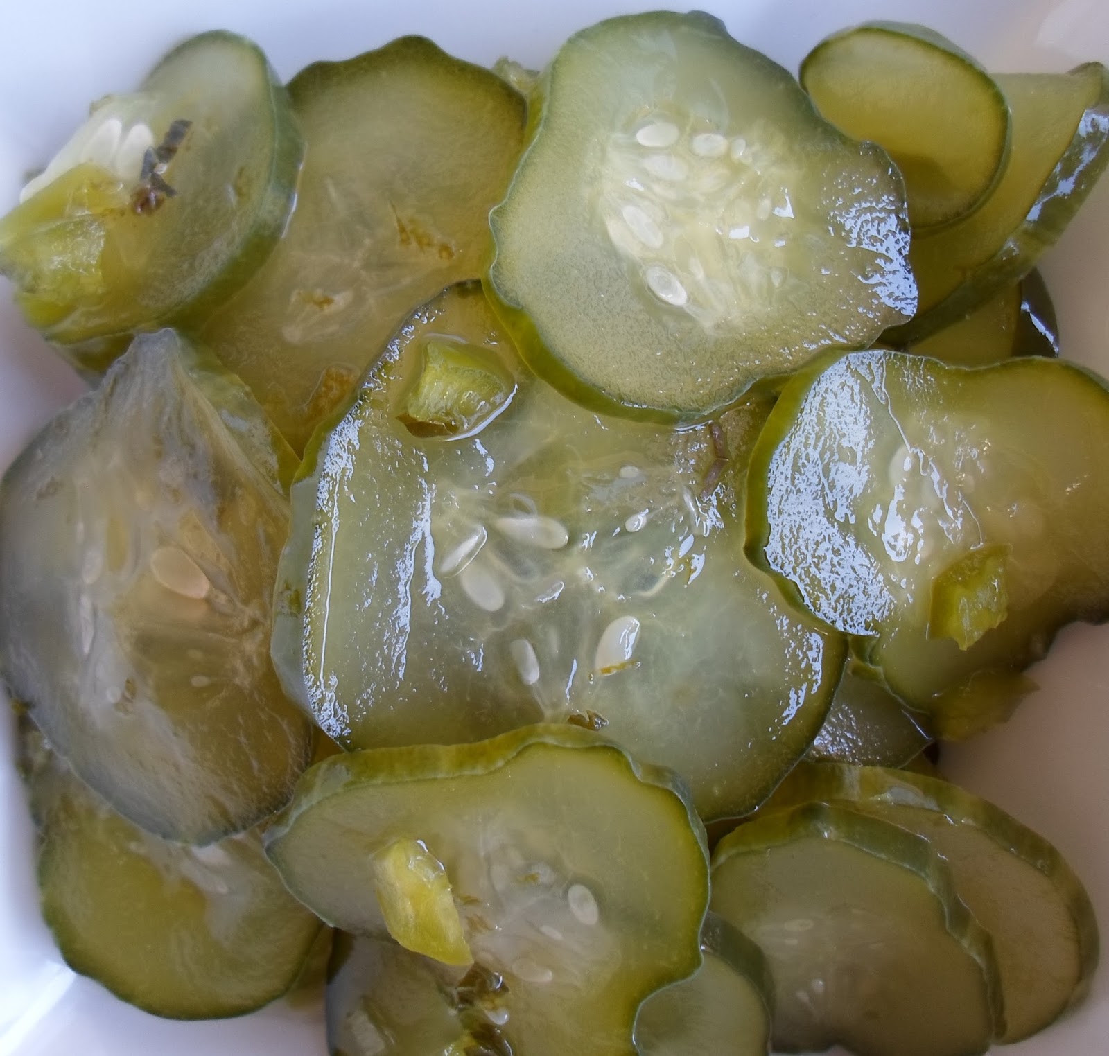 Happier Than A Pig In Mud: Lime-Mint Freezer Pickles