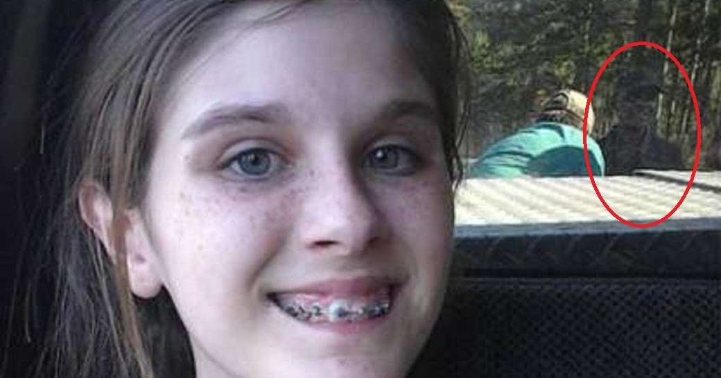 Creepy Ghost Photobombs Selfie Of Little Girl