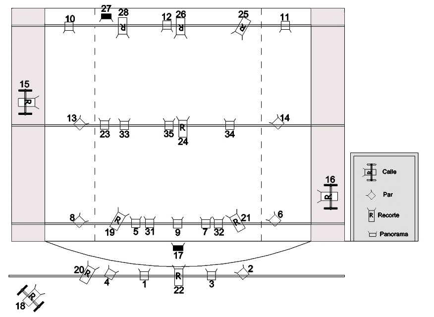 VISIONES de Margarita de Navarra: PLANO DE LUCES