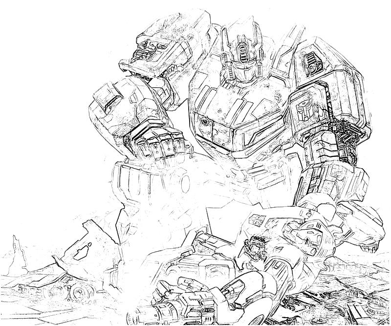 Transformers Prime Coloring Pages Megatron