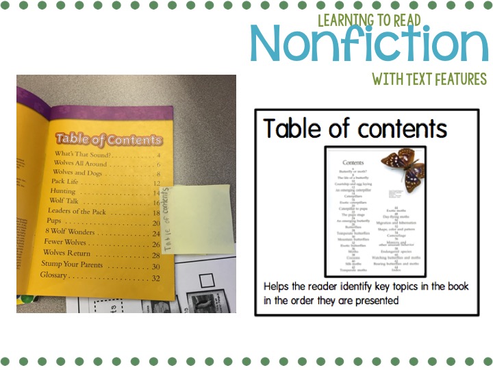 First Grade Fun : Nonfiction Text Features