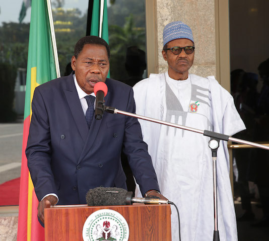 BLOG: Buhari receives President of Benin Yayi in Abuja