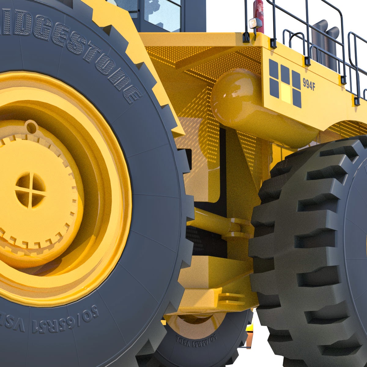 3D Custom Modelling: 3D Model Wheel Loader Caterpillar 994F