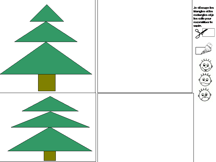 Maternelle: Formes géométriques et Sapin de Noël