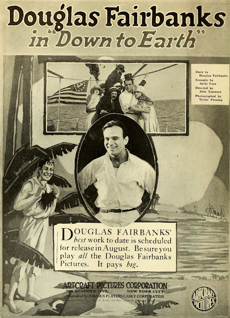 The Butter Rum Cartoon: DOWN TO EARTH, STARRING DOUGLAS FAIRBANKS, A ...