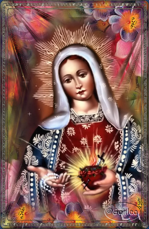 Imágenes religiosas de Galilea: Corazón Inmaculado de María