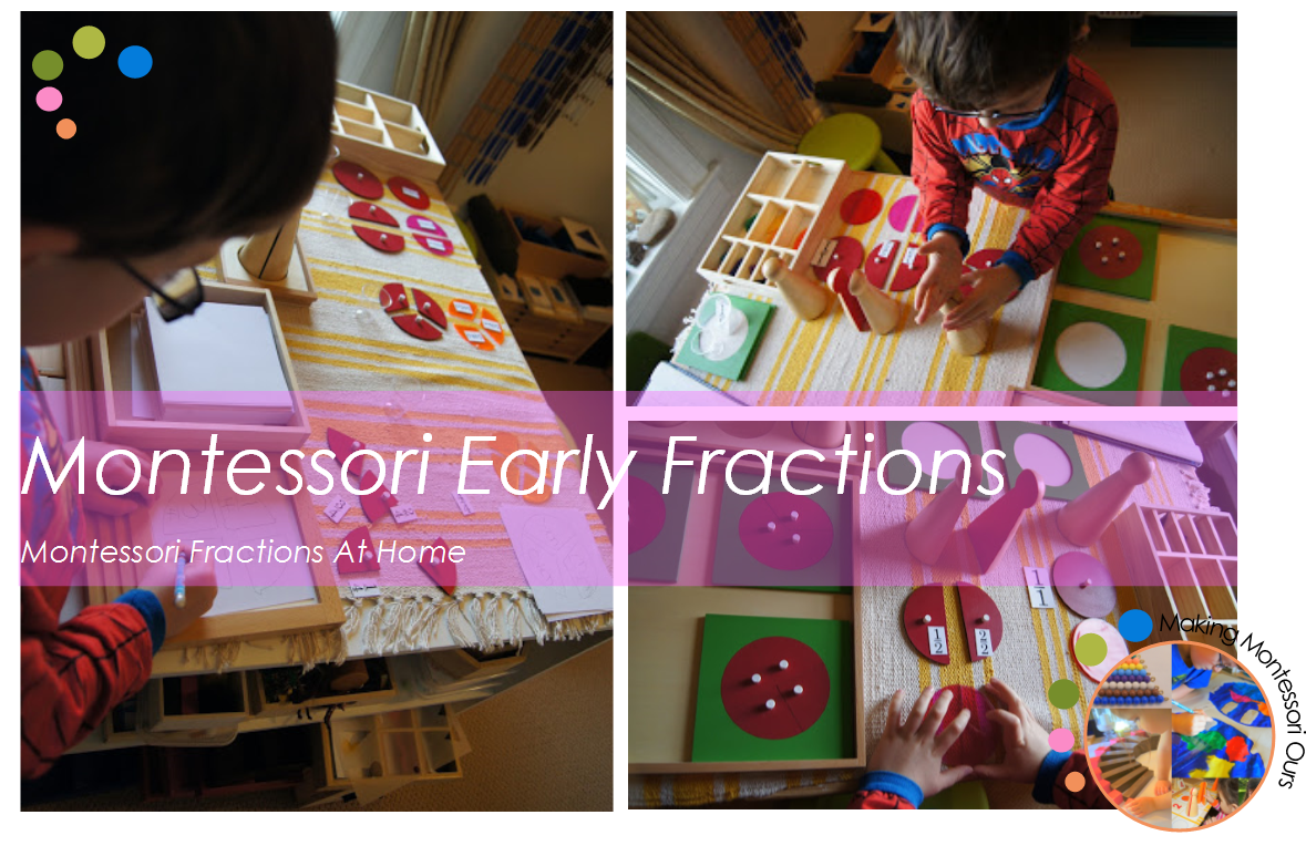 Early Fraction Work, Counting With Montessori Fraction Skittles At Home ...