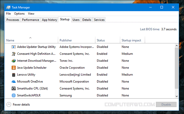 إلى ماذا يُشير "Last BIOS Time" فى مدير مهام ويندوز