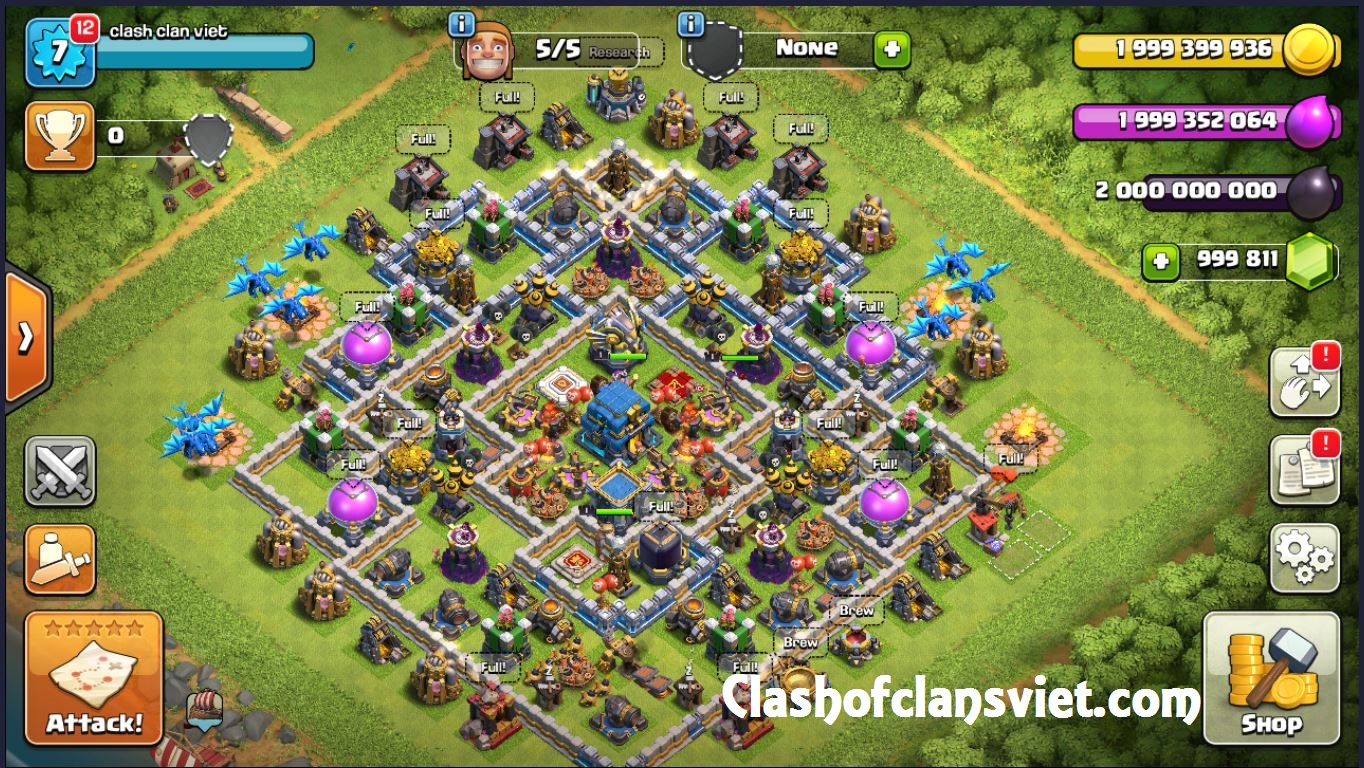 [ NEW ] Bản hack coc Town Hall 12 update ngày 1/8/2018 | Clash of Clans ...