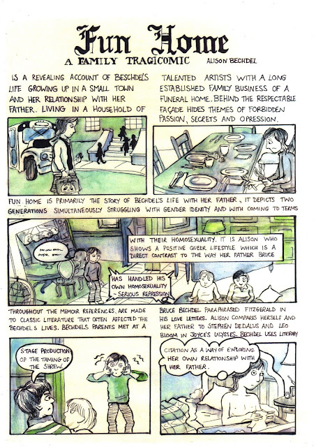 Sally-Anne Hickman: Review of Alison Bechdel's 'Fun Home' in Comic Form