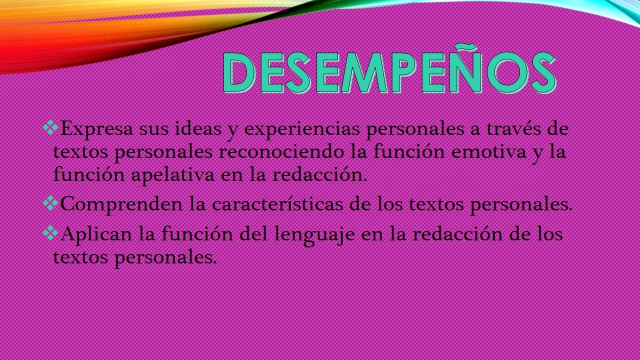 taller de lectura y redacción : BLOQUE (5) REDACCIÓN DE TEXTOS PERSONALES