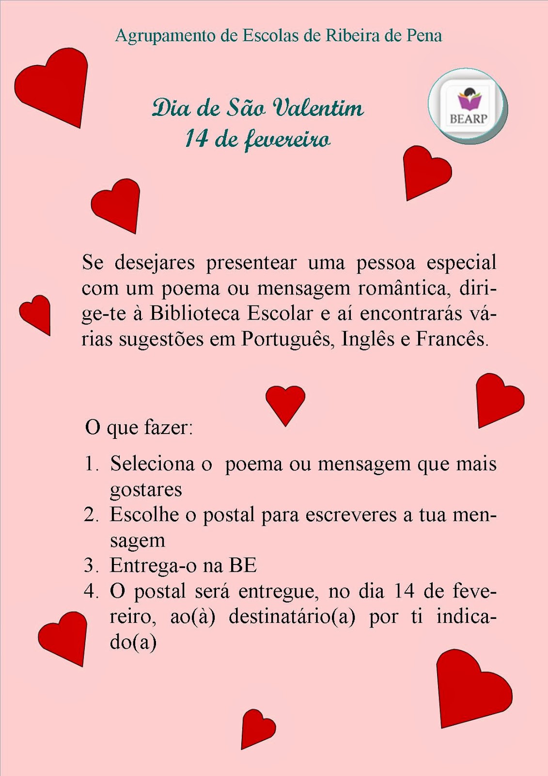 BEARP: 14 de fevereiro - Dia de S. Valentim