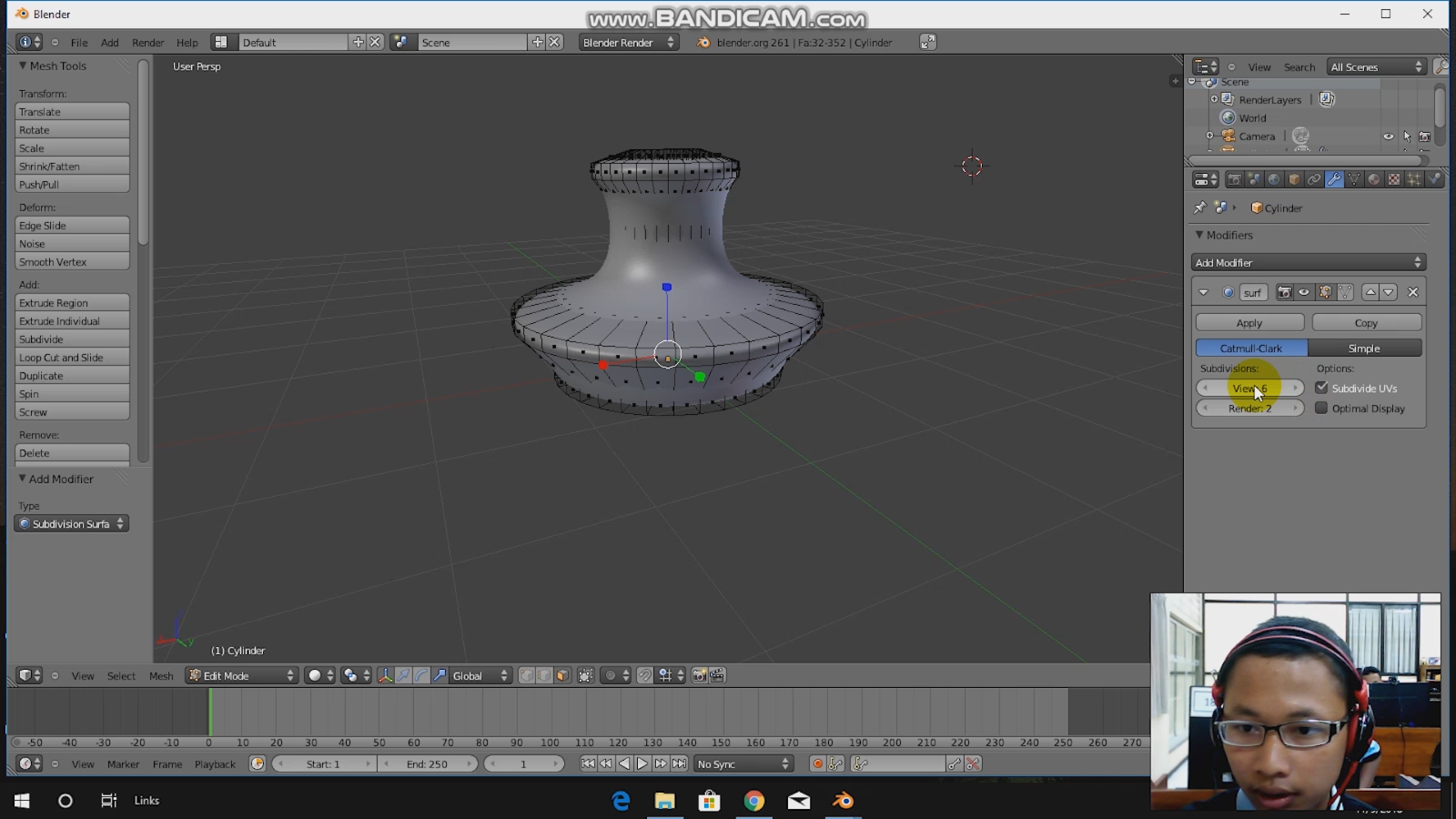 Membuat vas bunga menggunakan blender 3D ~ Fajar Setyawan