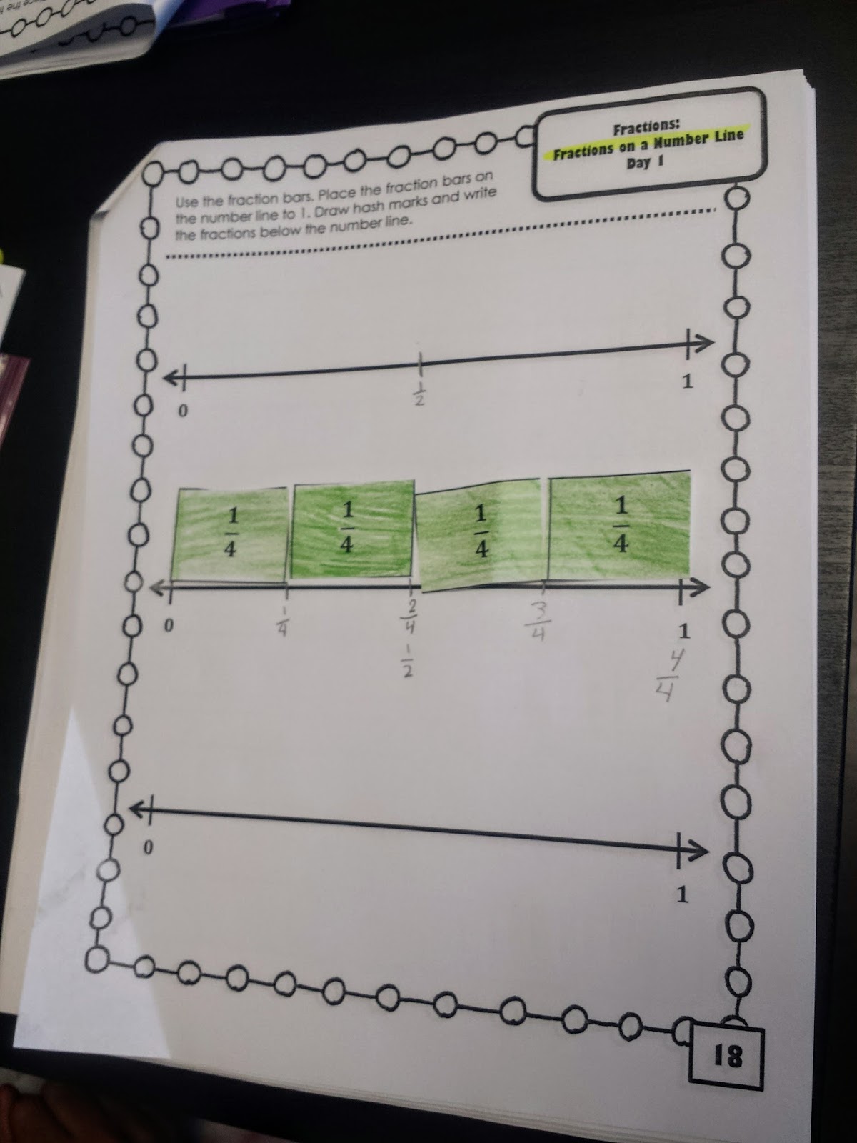 Representing Fractions on a Number Line