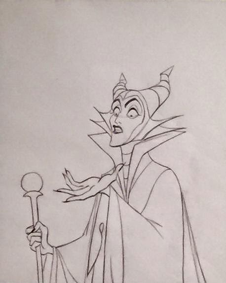 Animation Collection: Maleficent Drawing from "Sleeping Beauty," 1959 ...