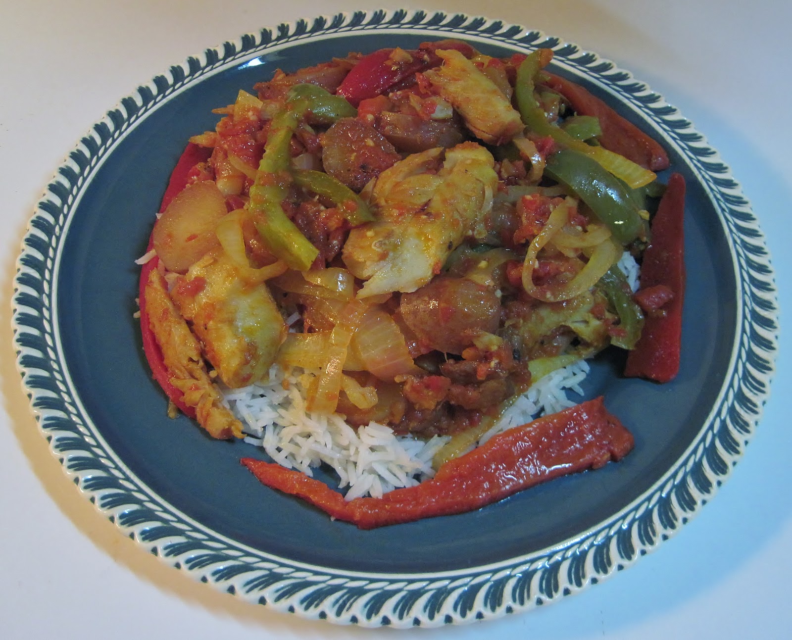 Carolina Sauce Company: Salt Cod with Roasted Peppers, Potatoes & Onions