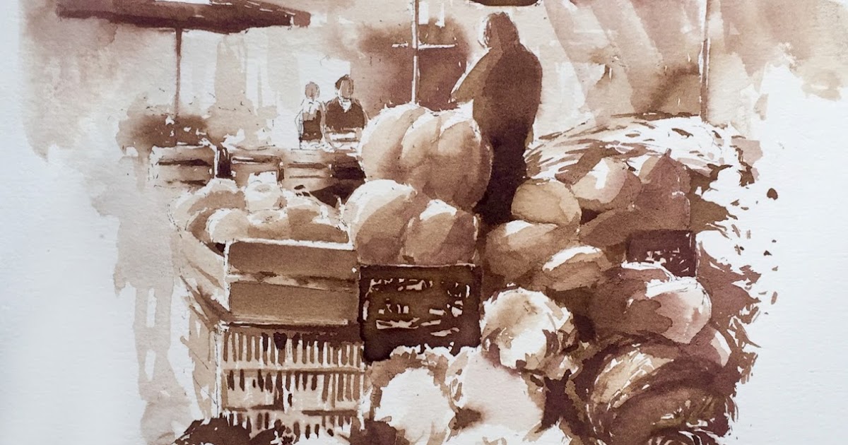 Monochrome ink paintings...