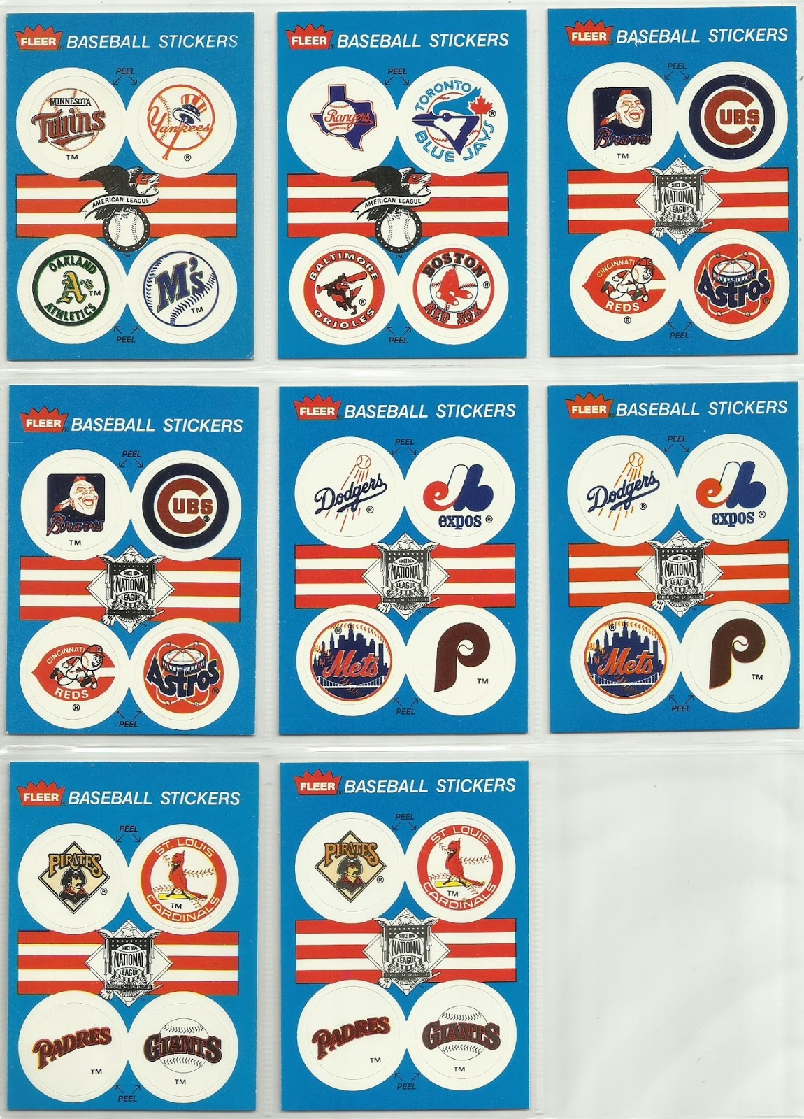 Fleer 1989 Logo Stickers And Trading Cards at Valentine Yan blog