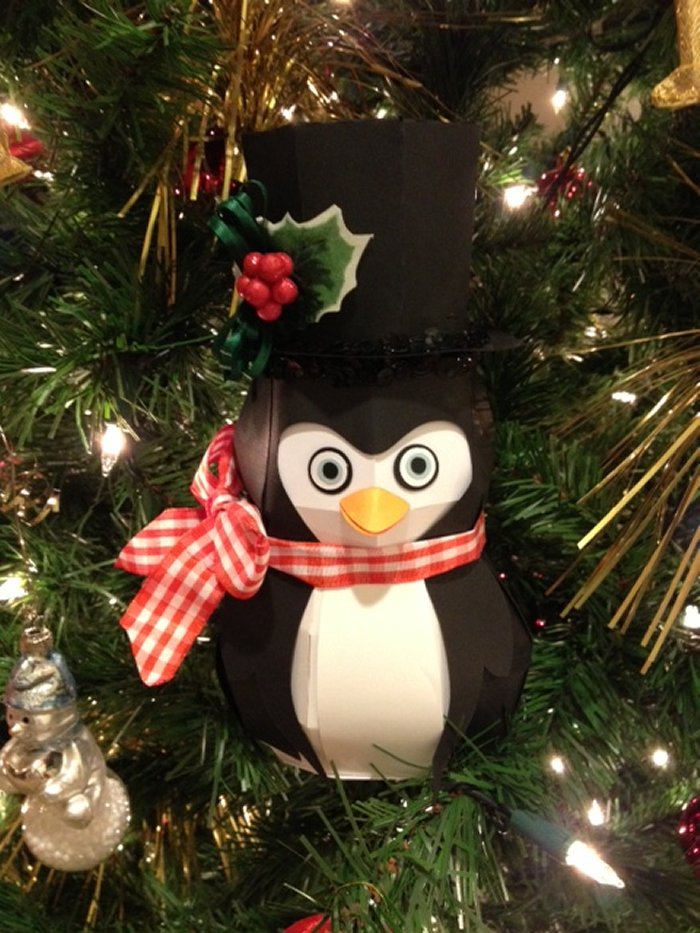 Paper Craft Creations: Robbie The 3D Christmas Penguin