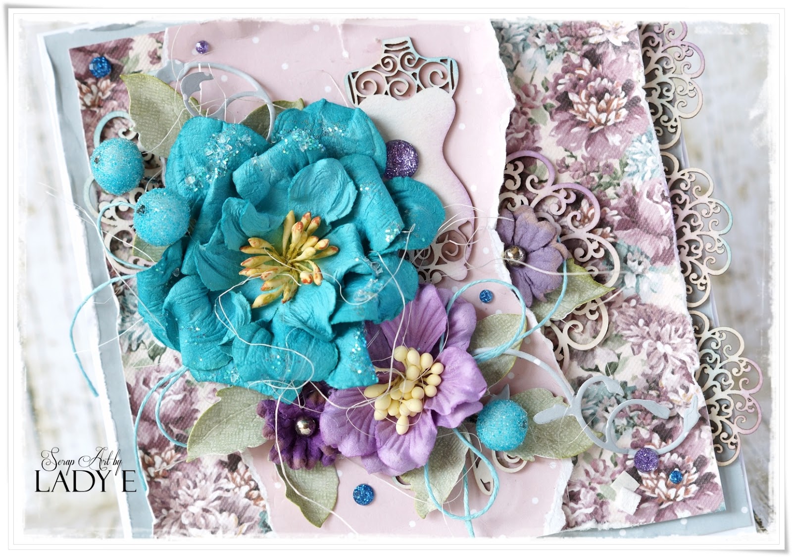 Scrap and Craft: Card with Prima Flower