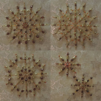 Perlensterne für die Fenster