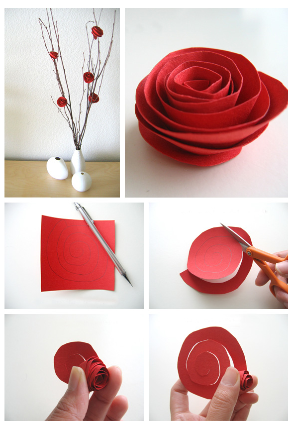OMG! Manualidades: ROSA DE PAPEL! MUY FÁCIL Y CREATIVA! REGALOO!