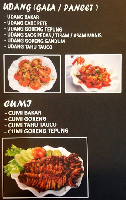Harga Menu Sari Sanjaya Kelapa Gading Restoran Hidangan Laut