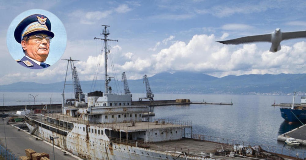 Titova Jugoslavija: TITO JE OVOM JAHTOM IŠAO NA SASTANAK SA KRALJICOM I ČERČILOM: Olupina ...