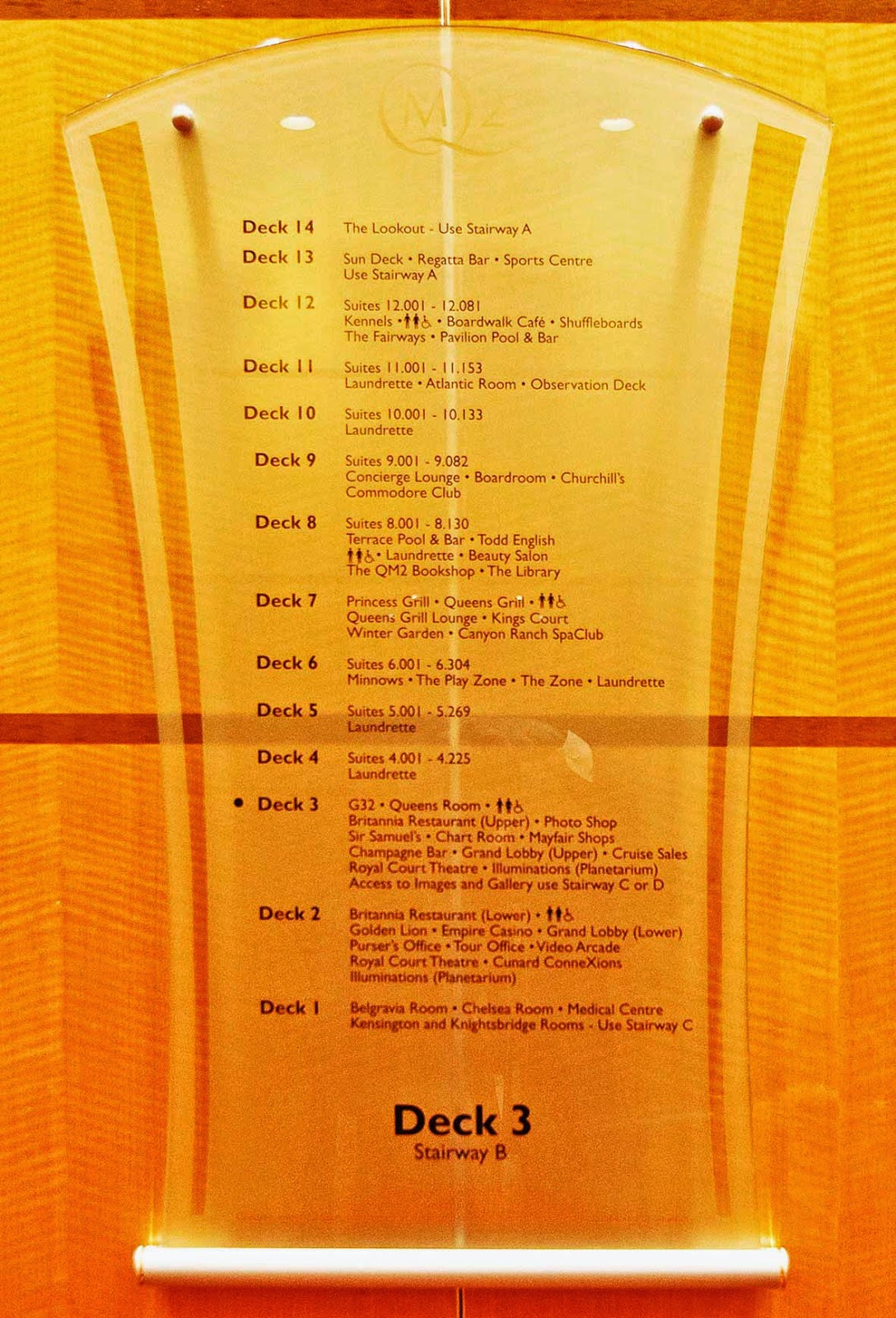 .: Dinner on Queen Mary 2 in Cape Town harbour