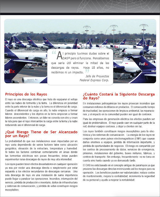 Disipadores de Rayos LEC: Dissipation Array System (DAS)