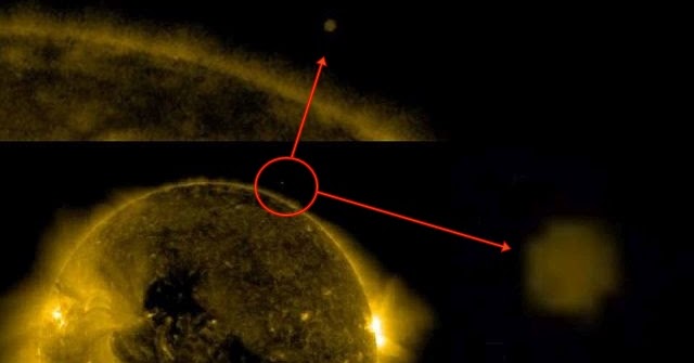 Huge Spherical Object shows up on satellite image of the Sun