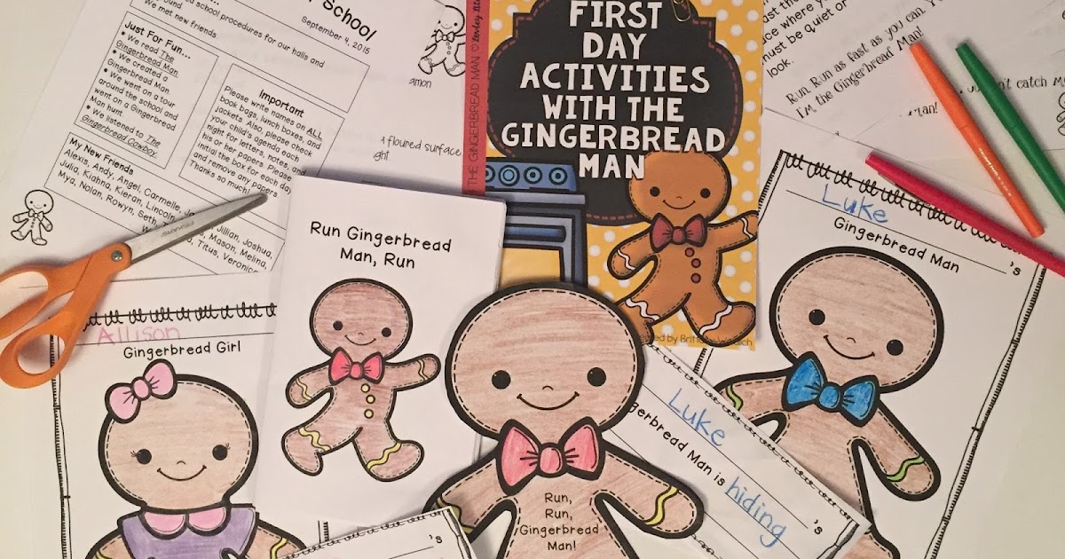 Lovely Literacy & More: First Day Activities with the Gingerbread Man