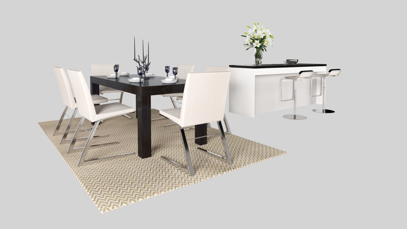 templates 3D: Kitchen & Dining