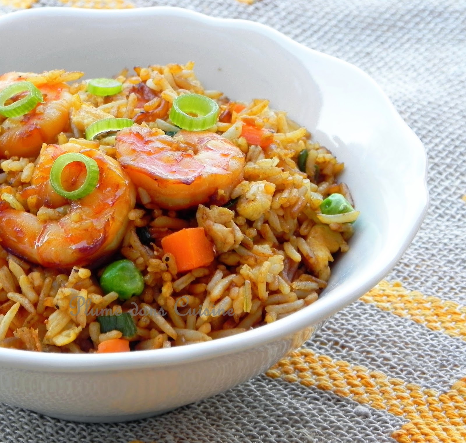 Riz aux crevettes - CUIZINE MAROCAIN