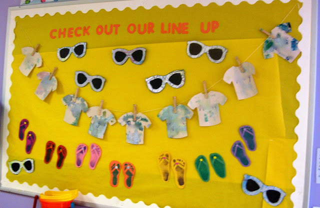 Plainly polka dot: Kids Crafts: Summer Bulletin Board