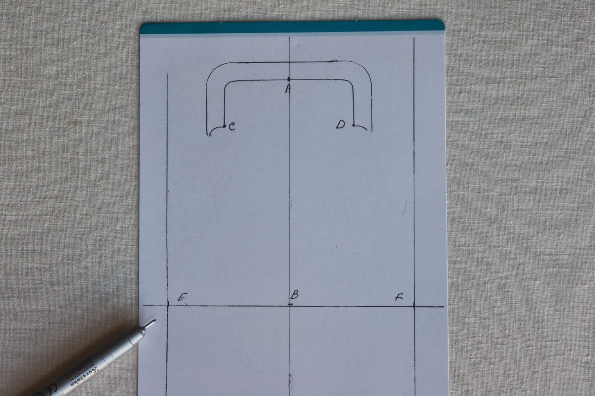 Stitching Notes: Tutorial: Kiss Lock Purse Template Construction