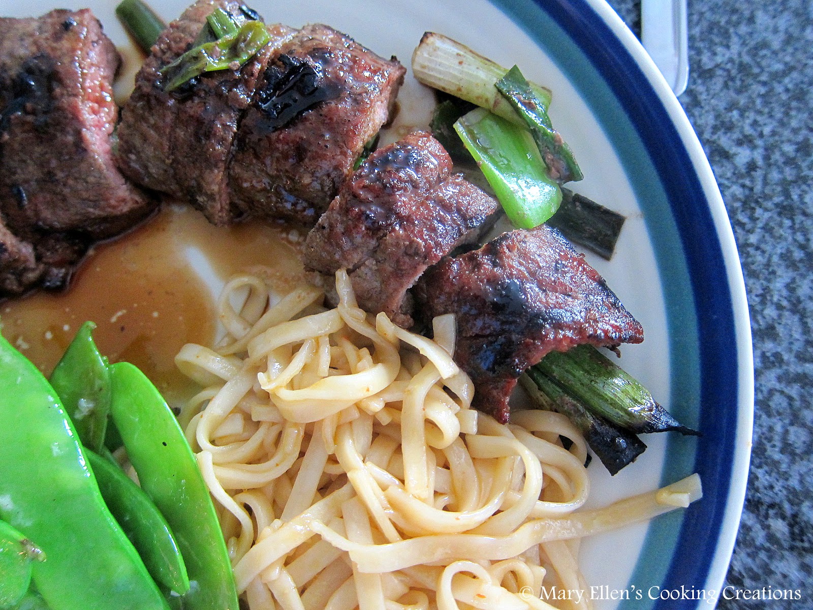 Mary Ellen's Cooking Creations: Grilled Beef Negimaki