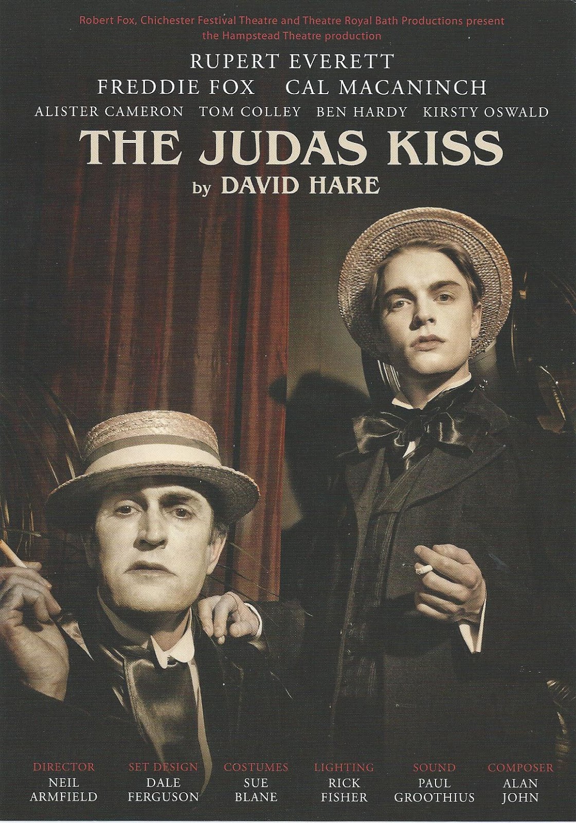 Its Pure Entertainment The Judas Kiss Gaiety Theatre October