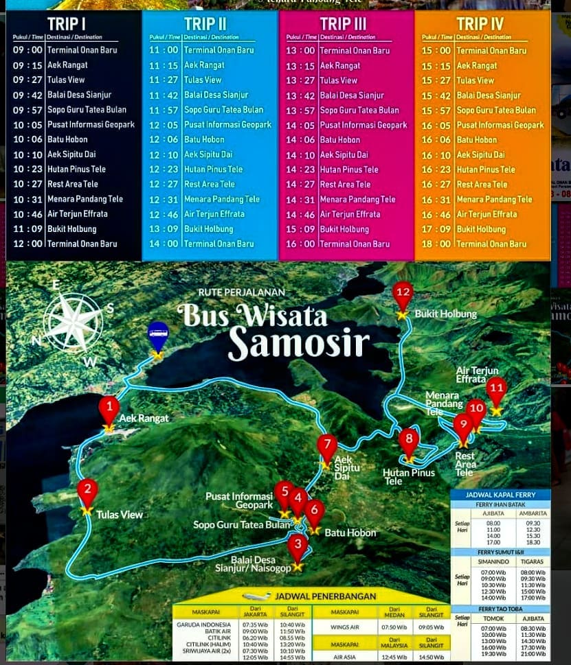Asik! Ada Bus Wisata Samosir dengan 4 Rute Destinasi - Pariwisata Sumut