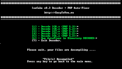 EasyToYou IonCube v8.3 Decoder: DECODE YOUR IONCUBE FILES TODAY FOR FREE