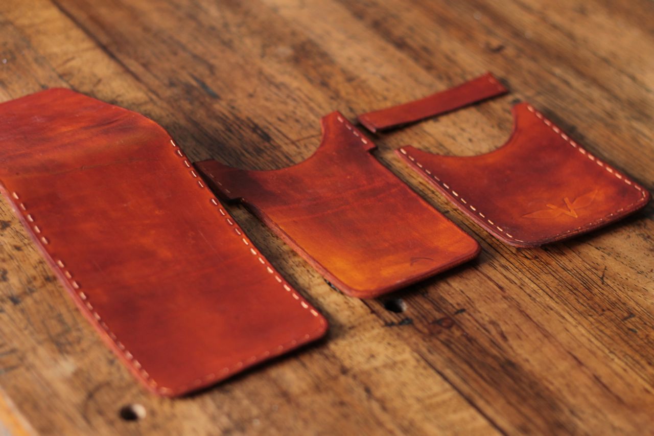 VanHook & Co.: Hand Stitched Leather Cell Phone Wallet