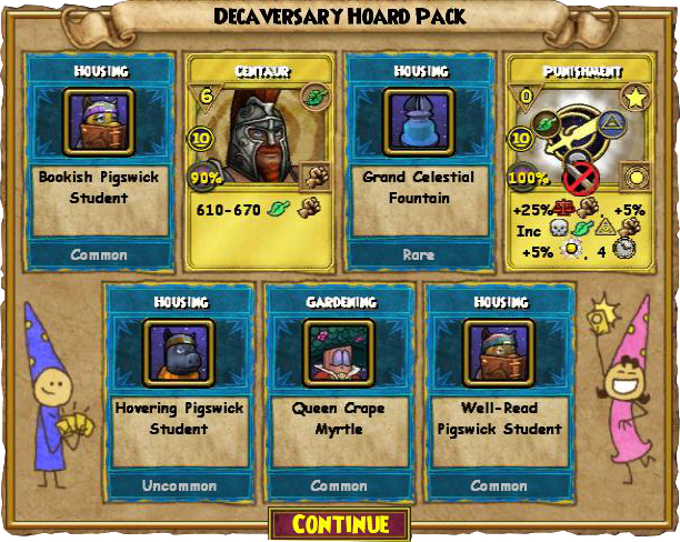 Wizard101 Decaversary Hoard Pack Review - Swordroll's Blog | Wizard101 ...