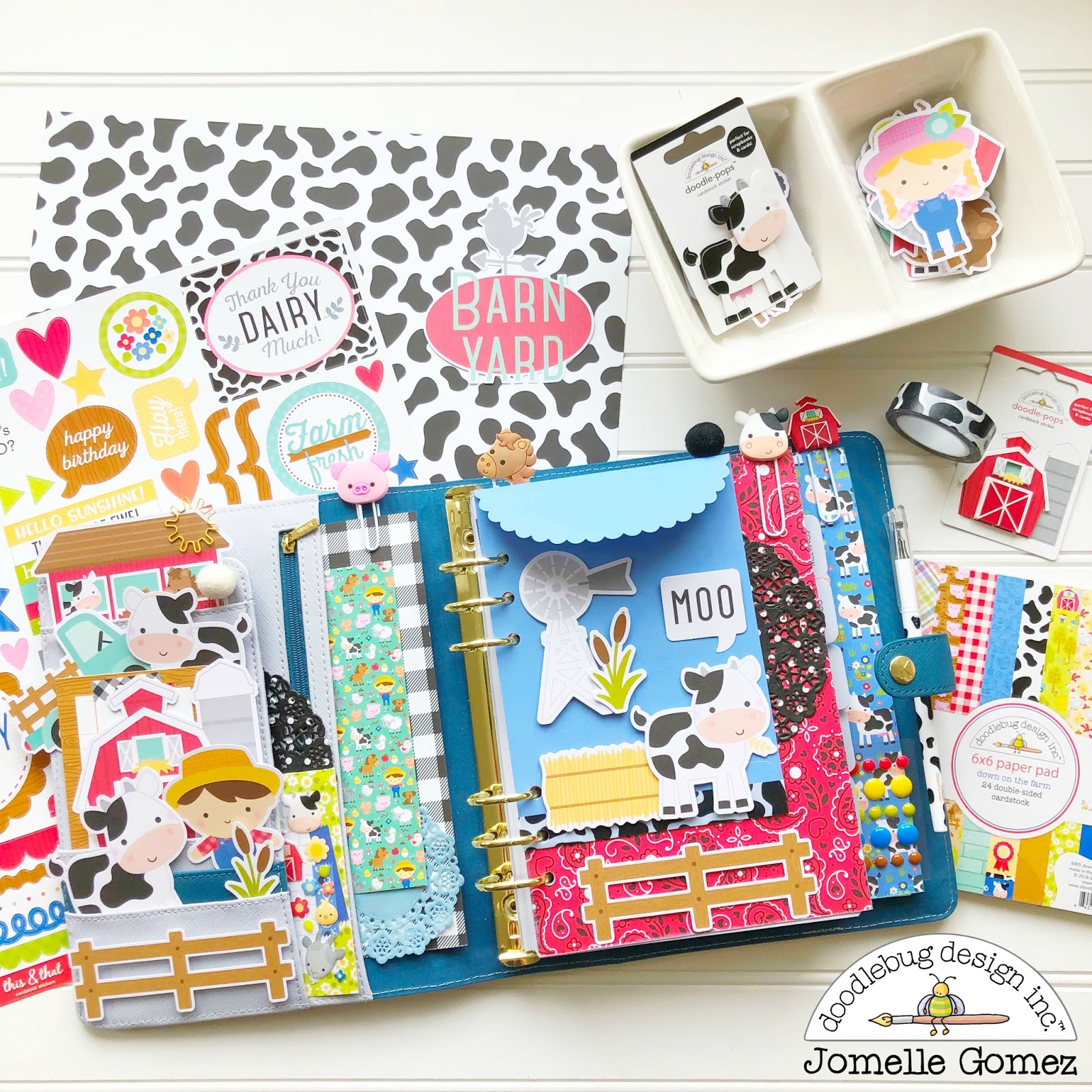 Doodlebug Design Inc Blog: Down On The Farm | Planner Pages with Jomelle